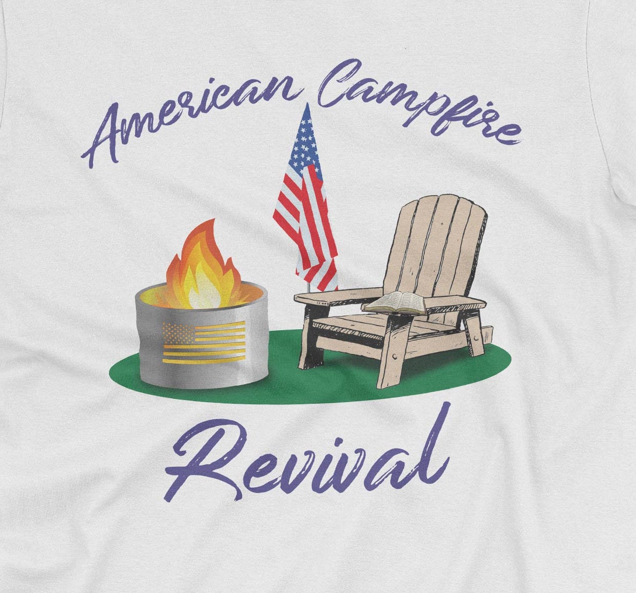 American Campfire Revival T-shirt, Bible Study Tee, Christian Tee ...