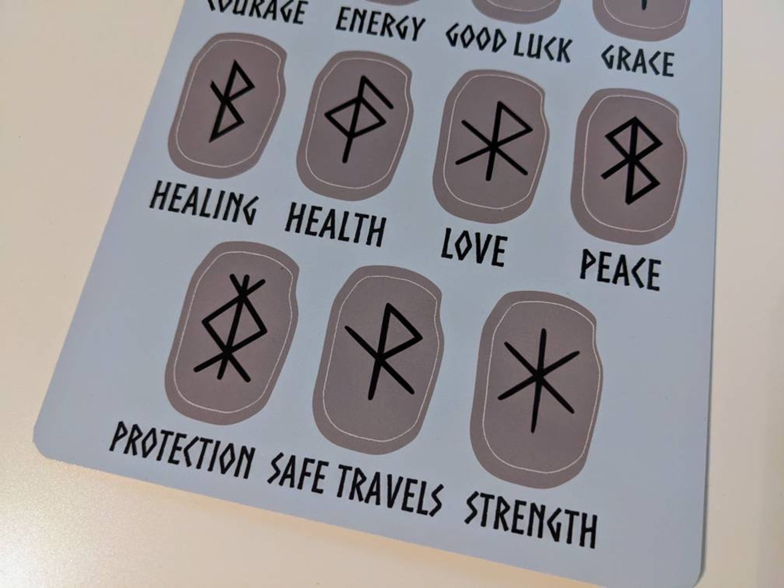 Rune Sticker Sheet Binding Runes Runes Sticker Set Binding | Etsy