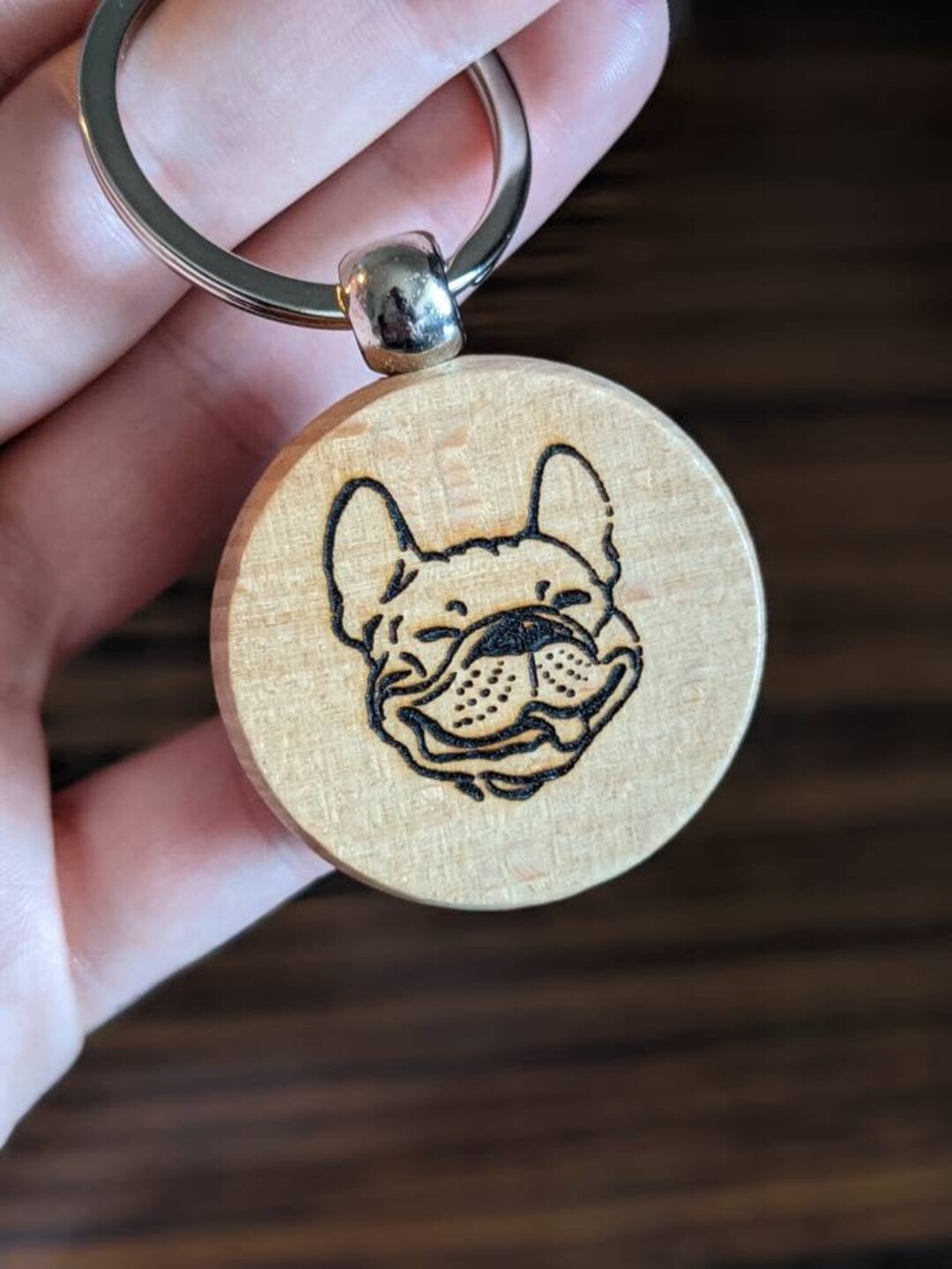 Custom Laser Engraved Wood Keychain: Personalized Eco-friendly Keyring ...