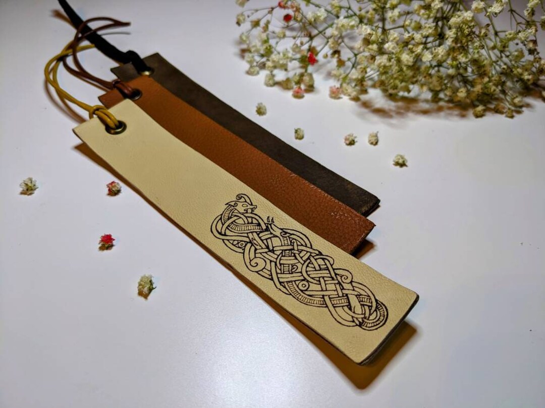 Custom Leather Bookmark, Personalized Leather Bookmark, Engraved ...