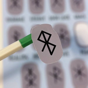 Rune Sticker Sheet, Binding Runes, Runes Sticker Set, Binding Rune Set ...