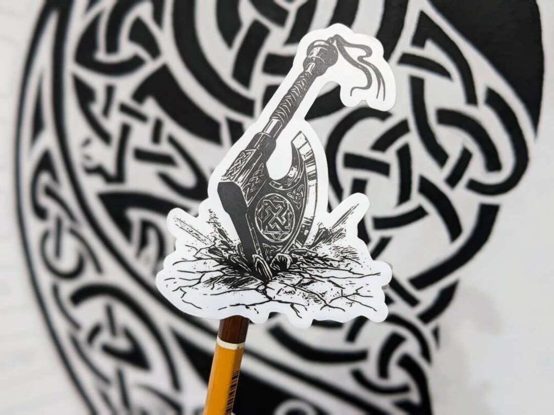 Viking Sticker, Viking Axe Sticker, Viking Weapon Sticker, Viking ...
