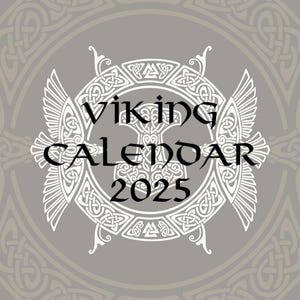 Digital Viking Calendar, Viking Calendar 2025, Calendar With Viking ...