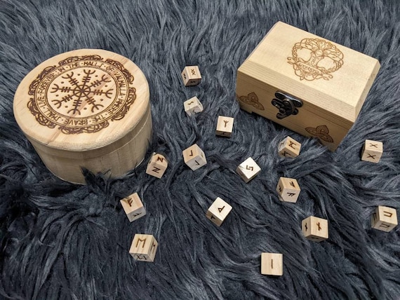 Runes Set Rune Box Elder Futhark Runes Viking Runes - Etsy