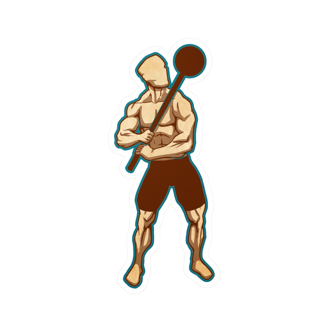 Steel Mace Workout Vinyl Decals, Fitness Stickers for Gym Lovers, Home ...
