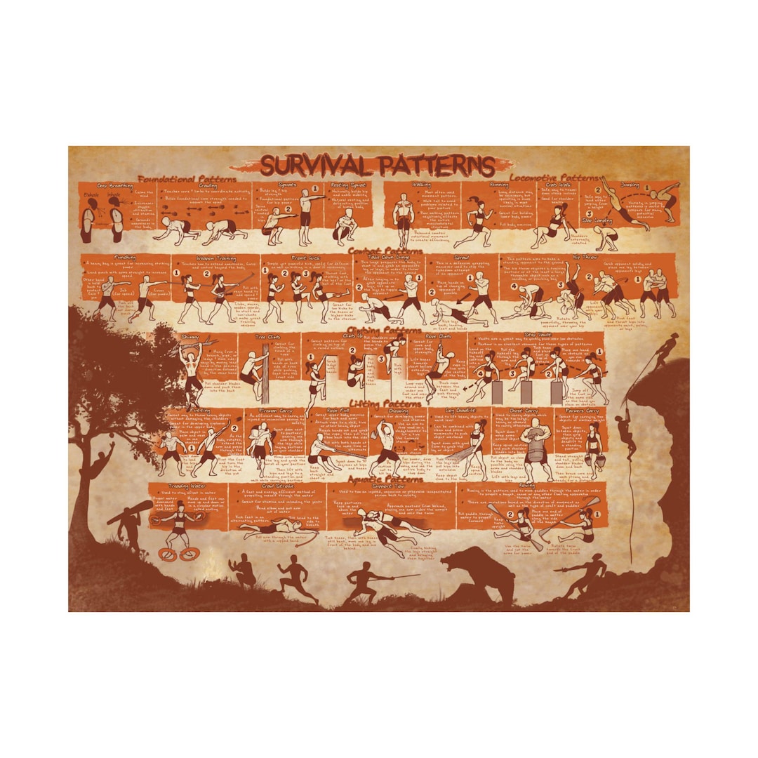 Survival Patterns Home Gym Poster! - Etsy