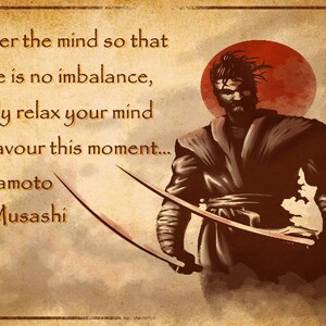 Miyamoto Musashi Quote Poster - Etsy