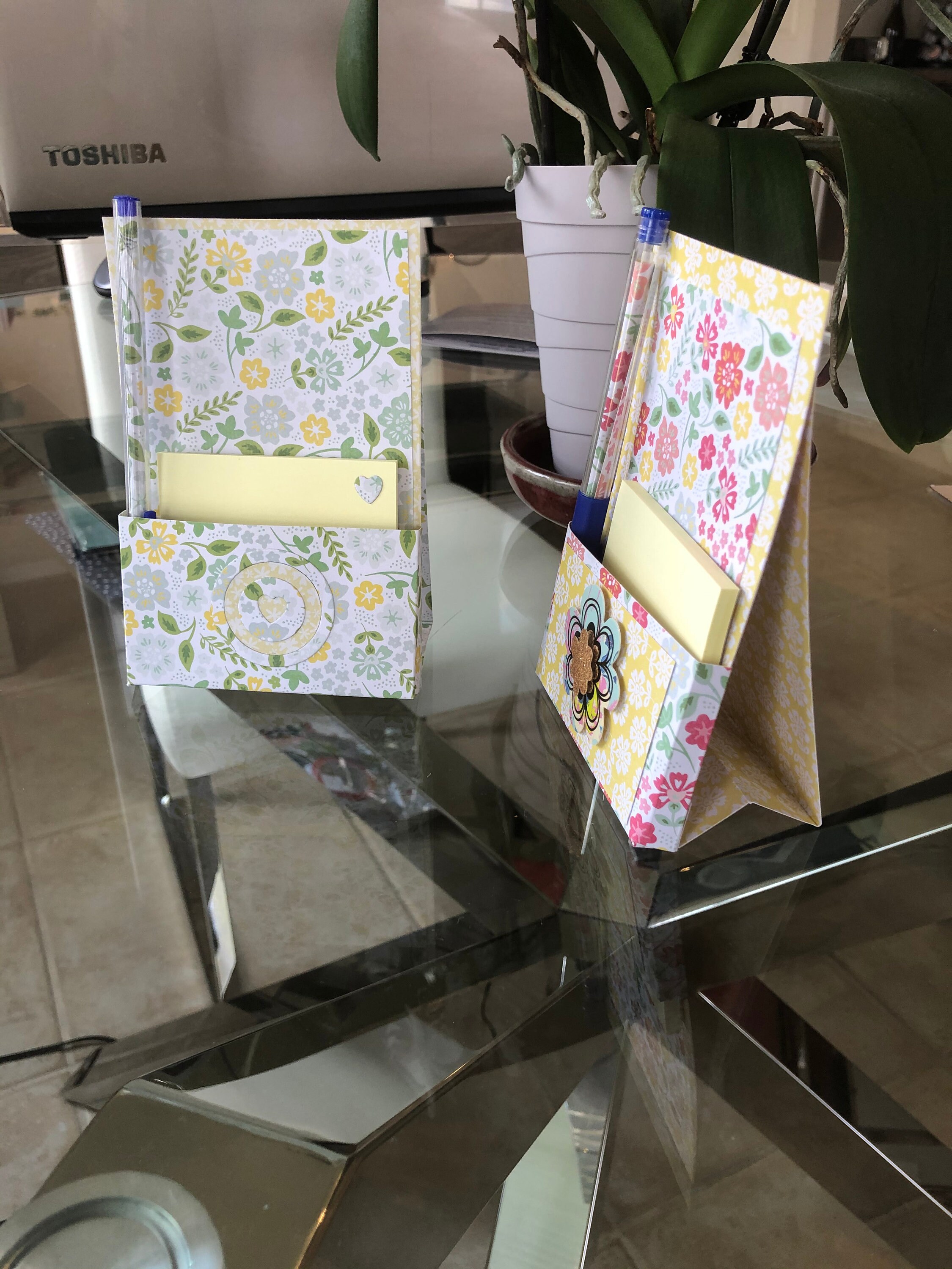 Post It Note Holder With Matching Pen - Etsy