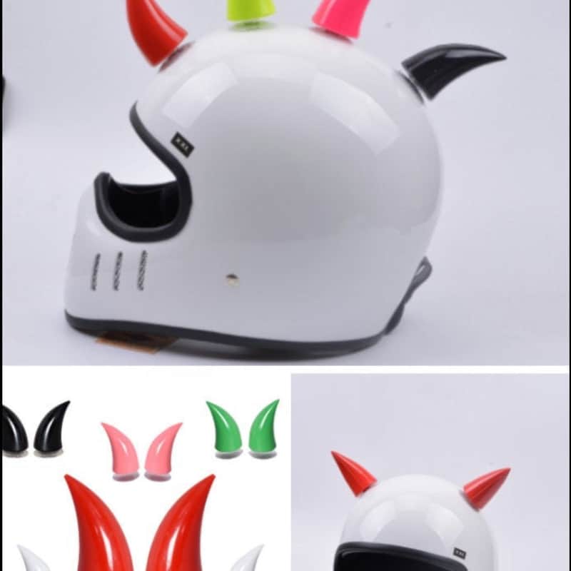 Horns Motorcycle Helmet - Etsy