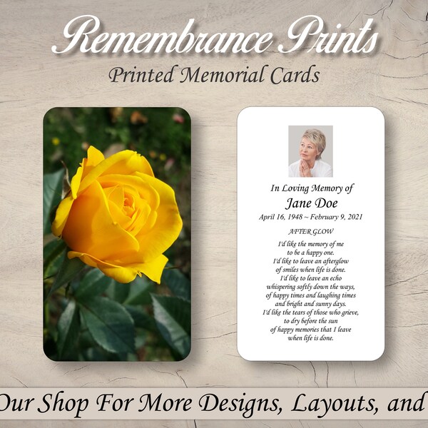 Yellow Rose Memorial - Etsy