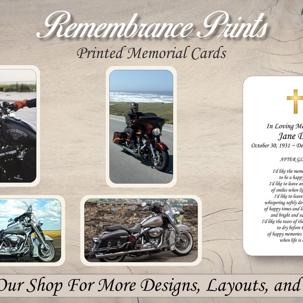 Motorcycle Celebration of Life - Etsy