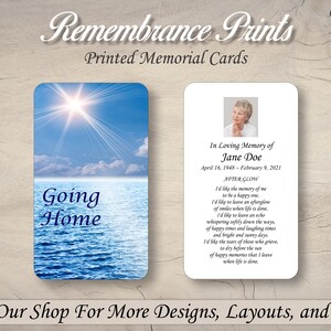 Printed Ocean Cards With Photo - Etsy