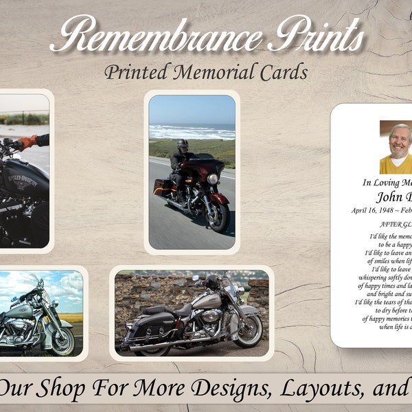 Motorcycle Prayer Cards - Etsy