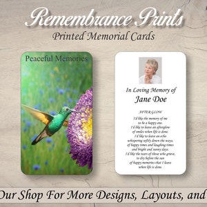 Memorial Cards - Etsy