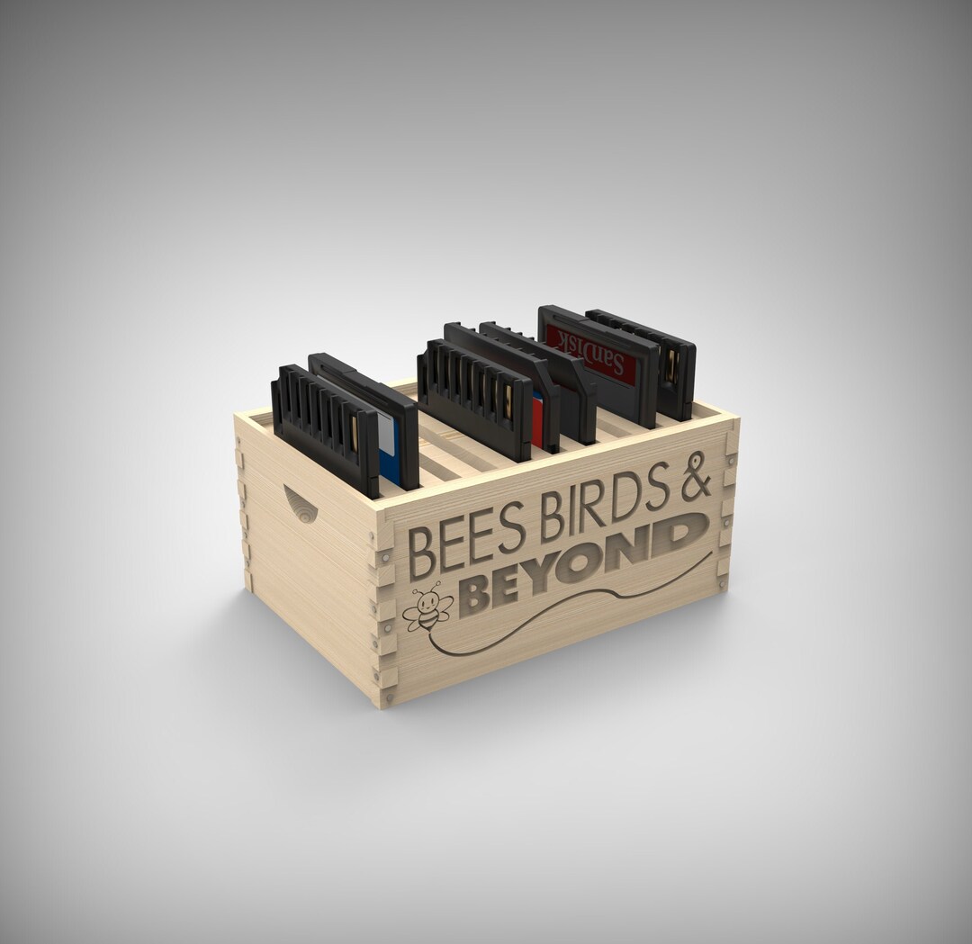 Personalized Bee Hive Box SD Card Holder With 10 Slots and Customize ...