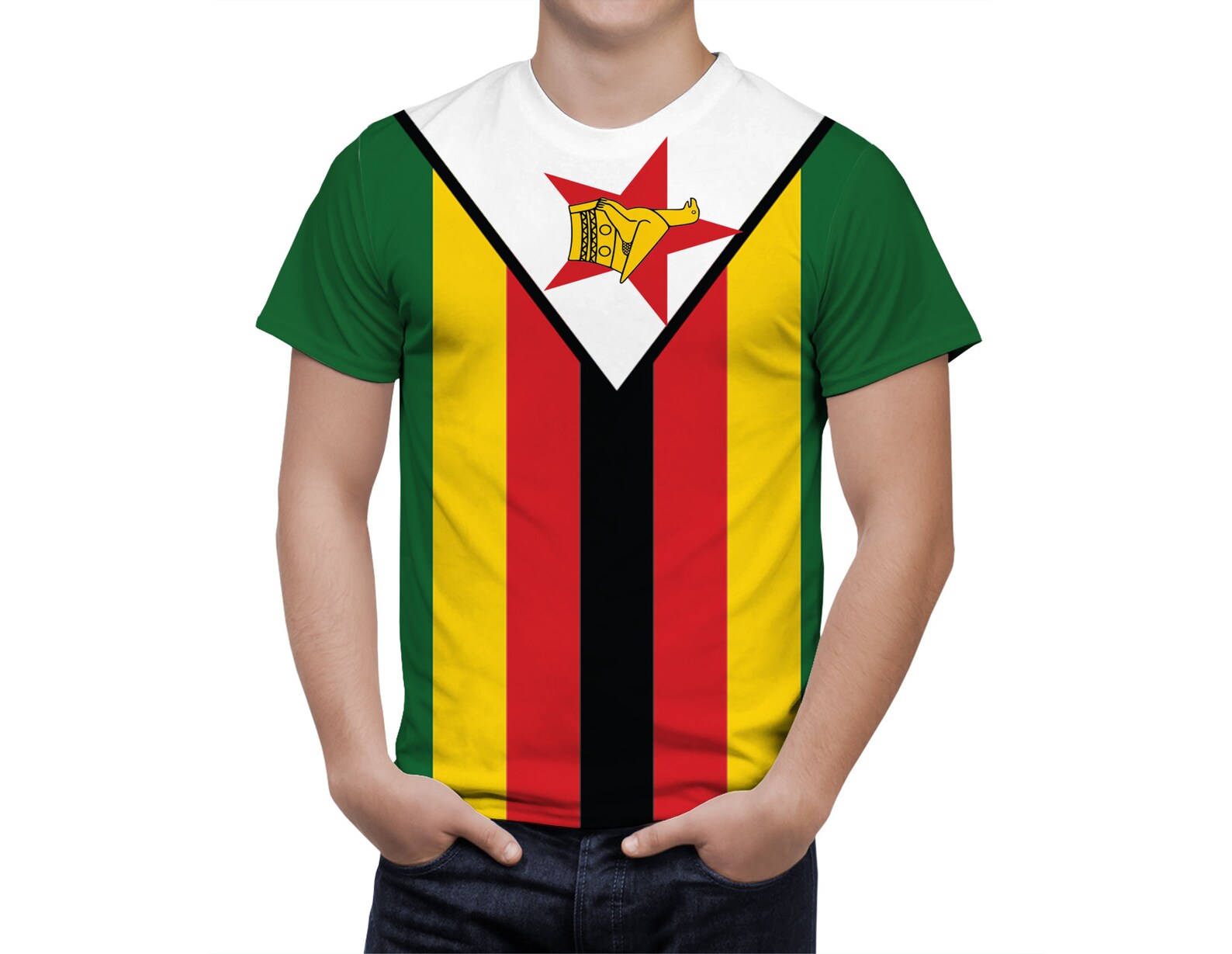 Zimbabwe Flag Shirt, Coat of Arms T-shirt, Patriotic Shirt, Zimbabwe ...