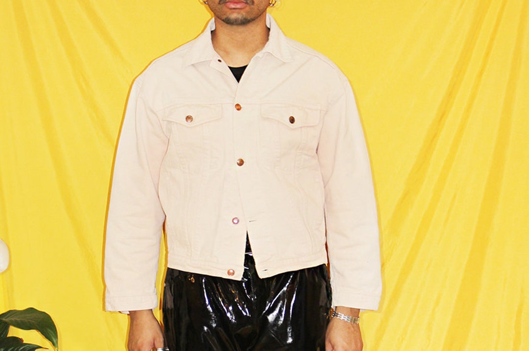 80s Vintage Rare Pastel Pink Chipie Denim Jacket - Etsy