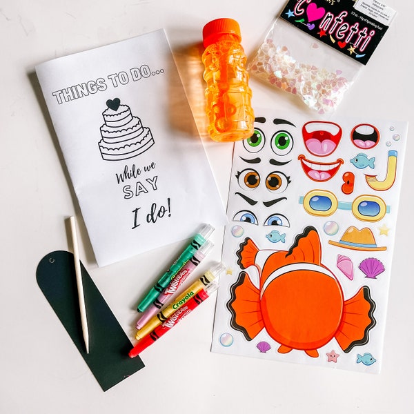 Kids Wedding Activity Kit - Etsy