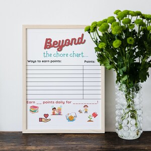 Chore Chart Sign Kids Poster Kindness Reward Chart for - Etsy