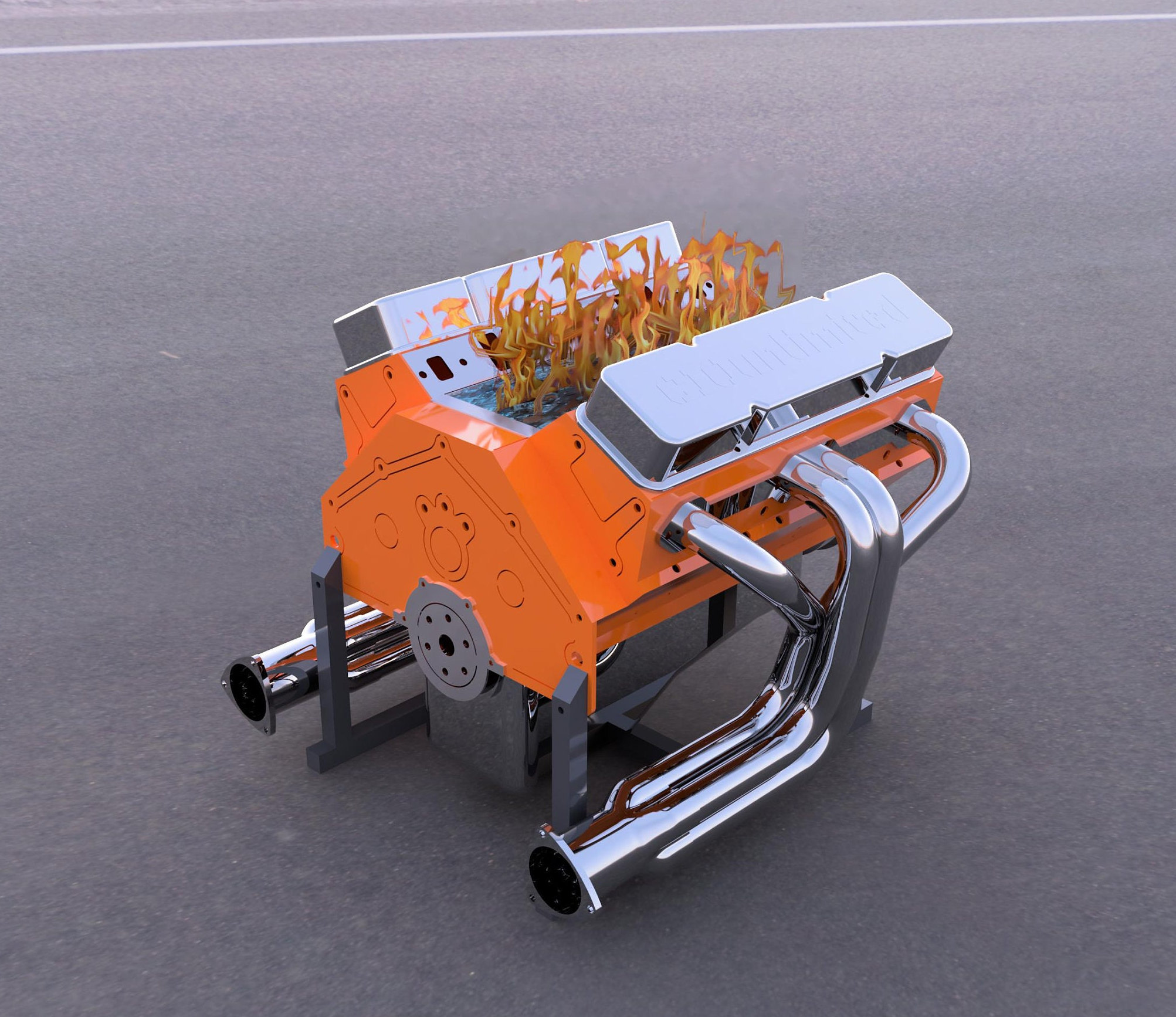 Small Block Engine Firepit - Rev up Your Outdoor Space! - Etsy