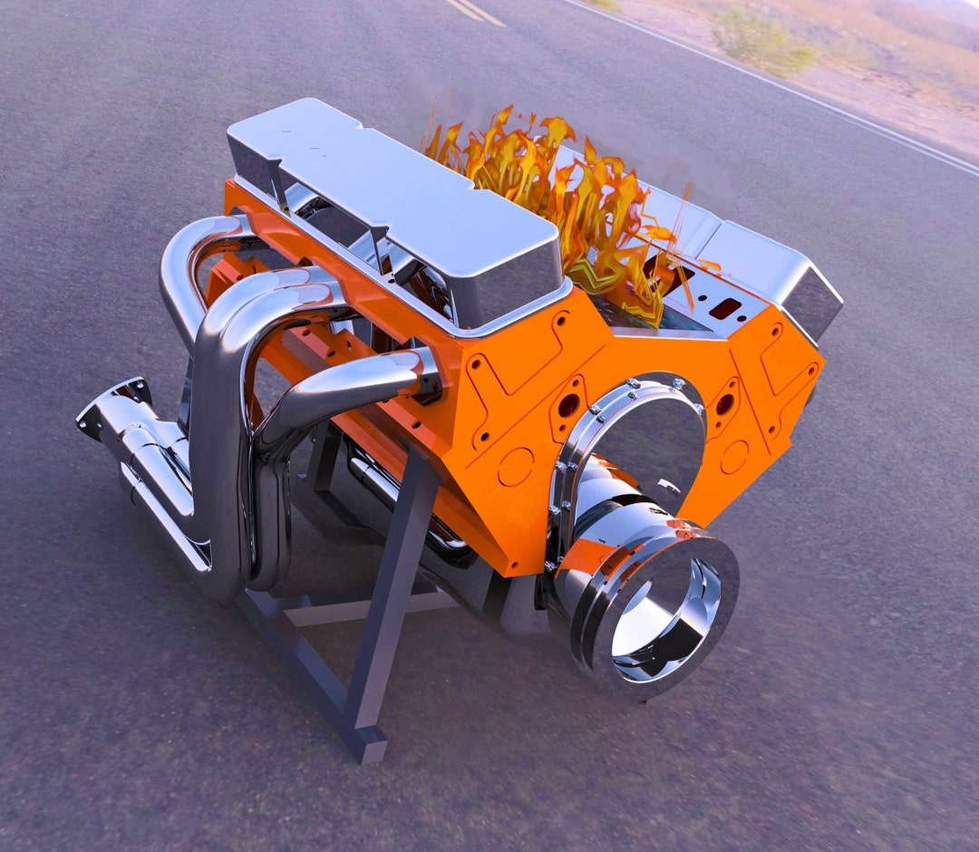 Small Block Engine Firepit - Rev up Your Outdoor Space! - Etsy