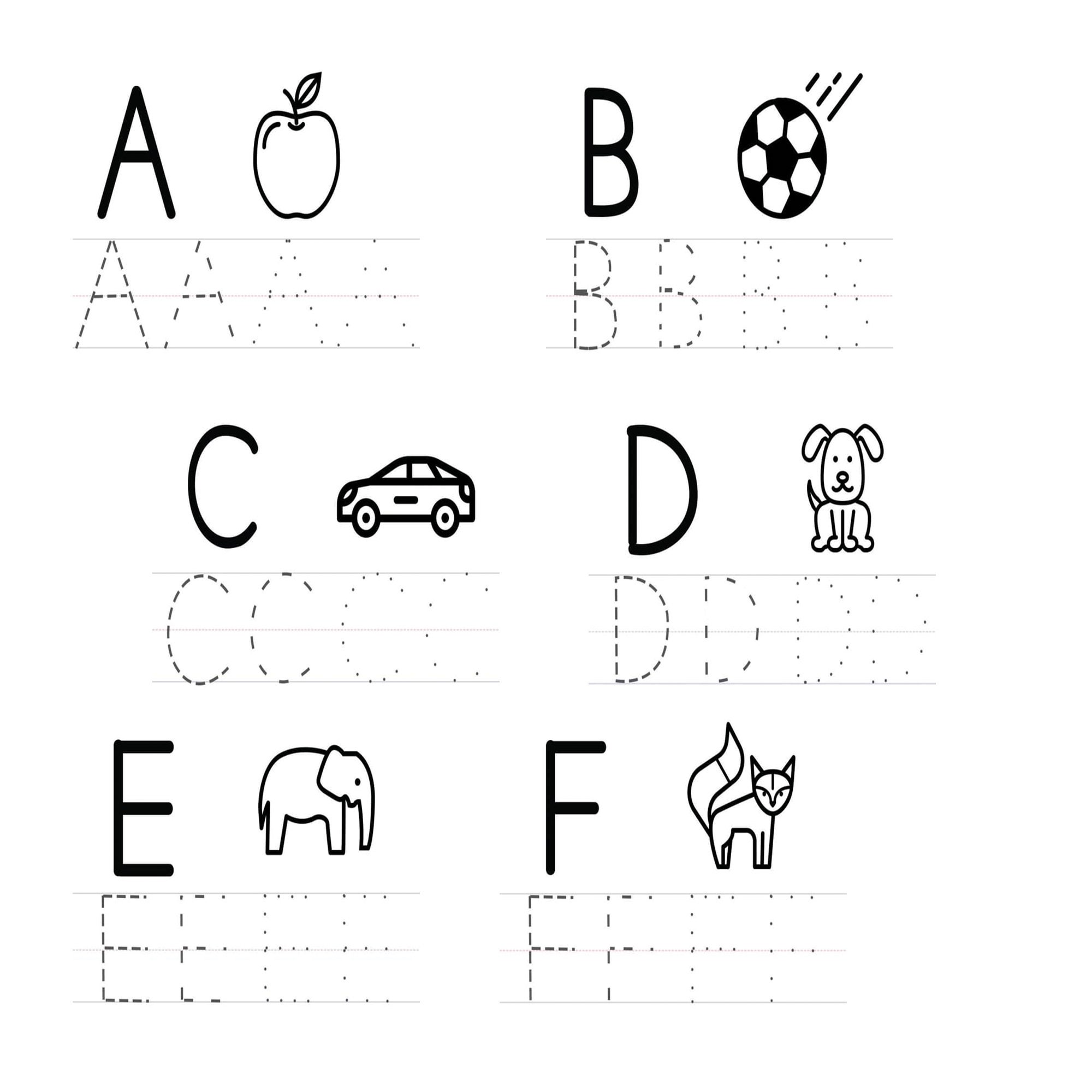 ABC Coloring Set & Letter Outline Digital Prints PDF | Etsy