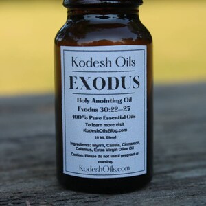 Exodus Anointing Oil 10 Ml Orifice Reducer Bottle Made With 100% ...