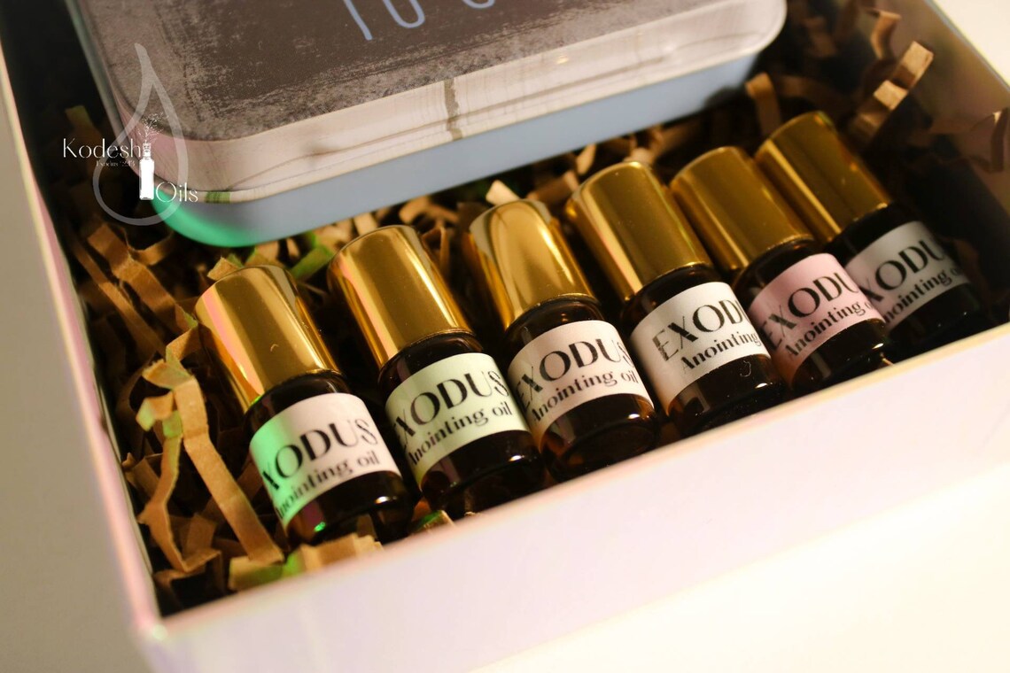 Exodus Holy Anointing Oil | Gift Set of 6 Mini 2 Ml Roller Bottles ...