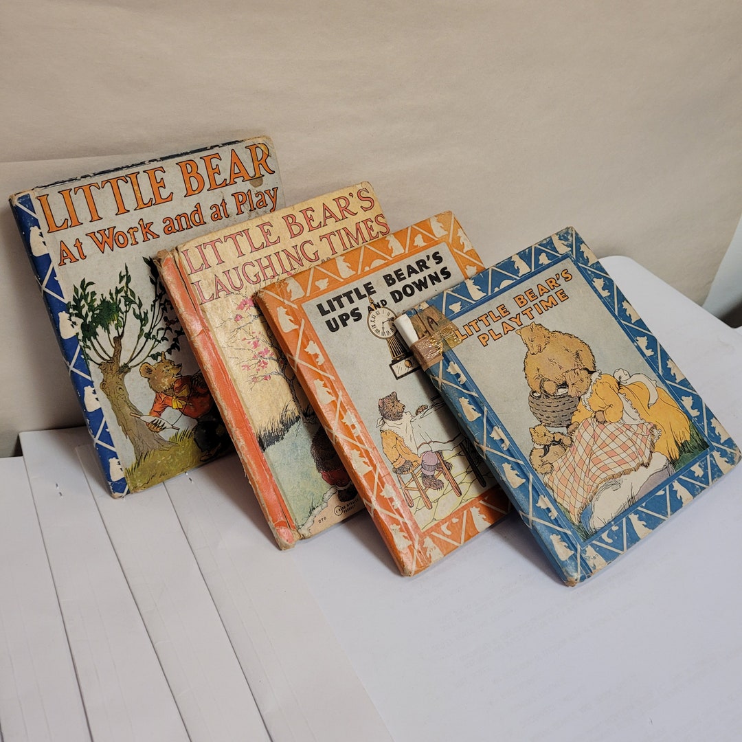 4 Little Bear Books Antique at Work & Play, Laughing Time, Ups . . . - Etsy