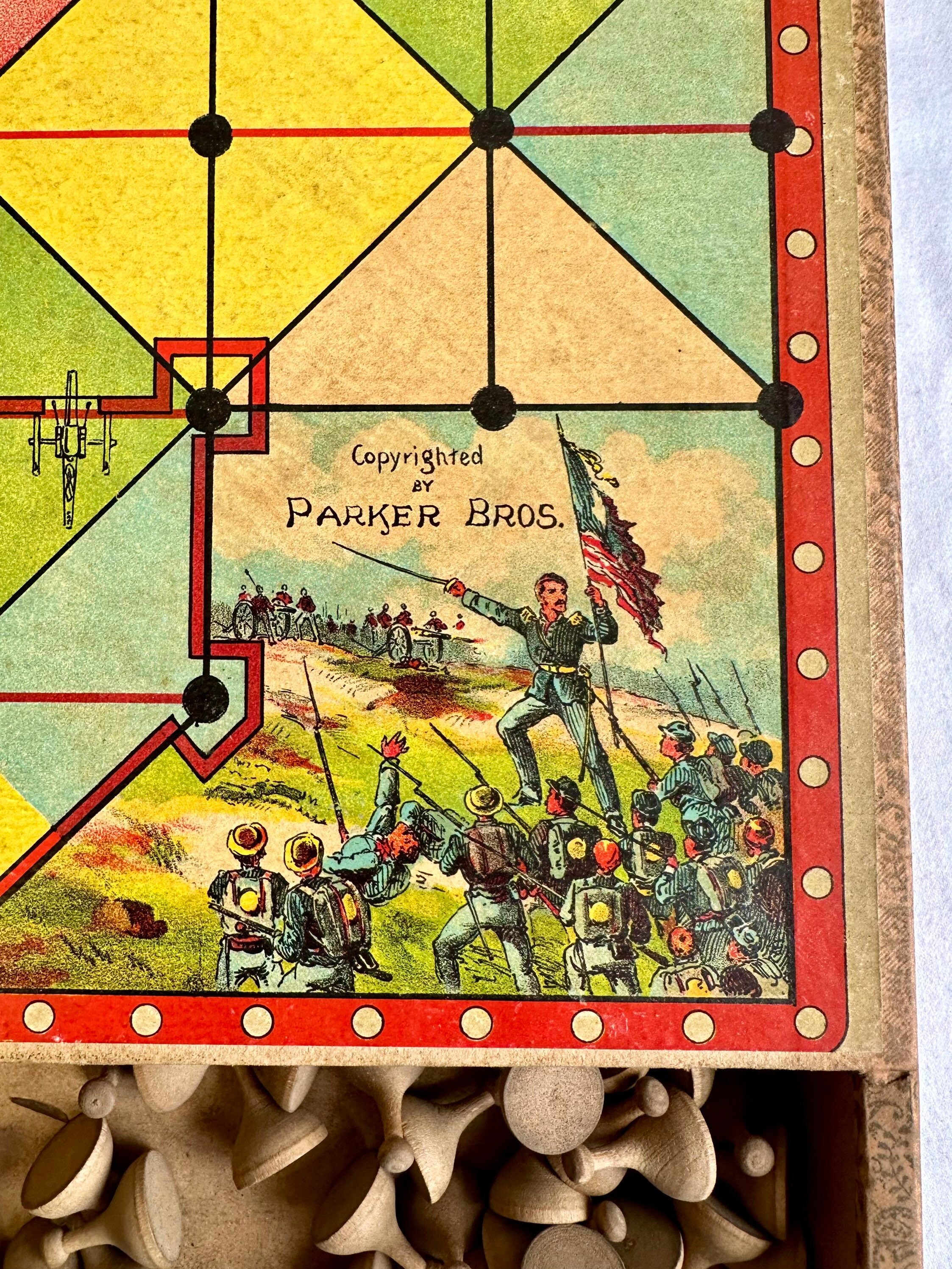 Antique 1895 Parker Brothers "hold the Fort" Board Game - Etsy