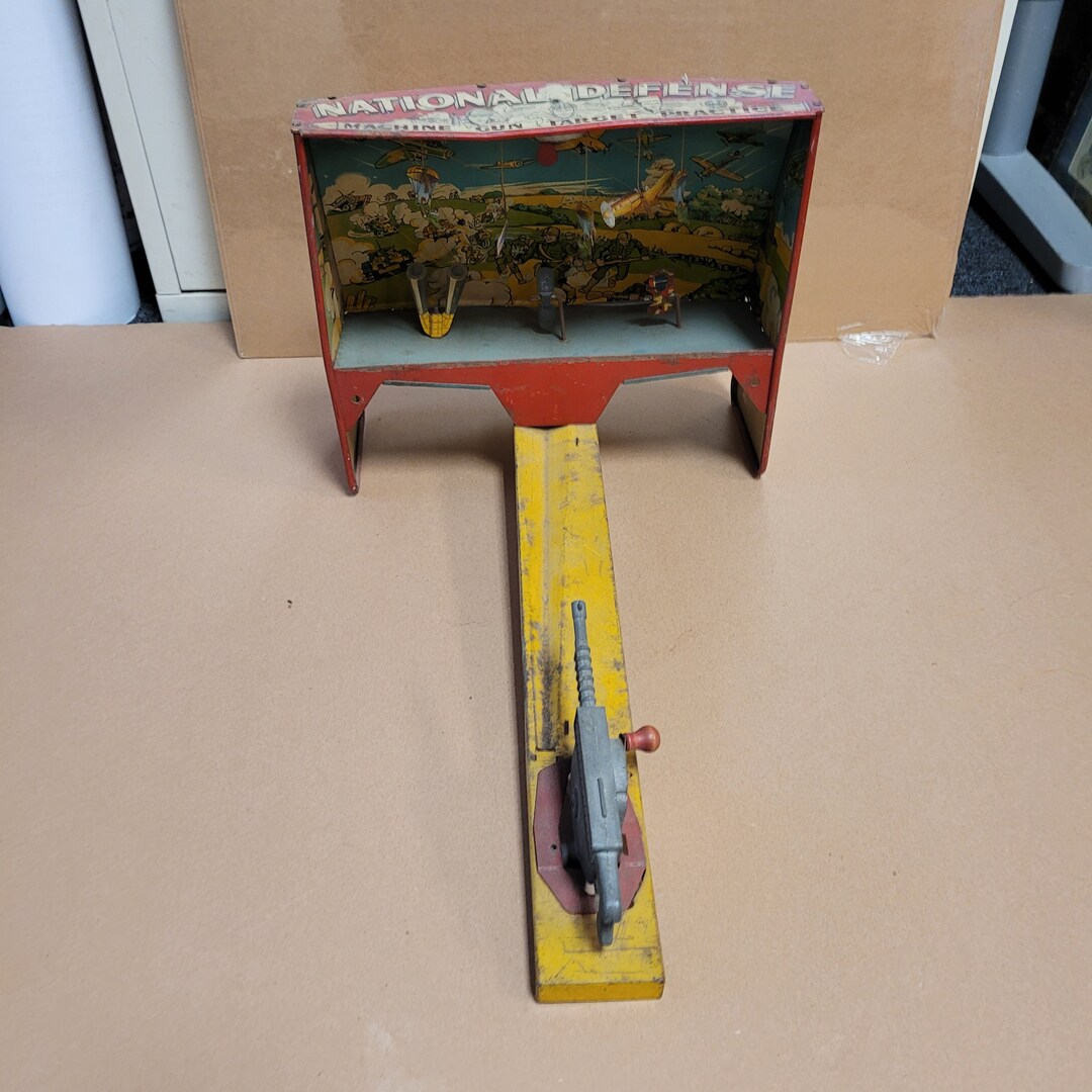 Marx National Defense Machine Gun Target Practice WWII Toy - Etsy
