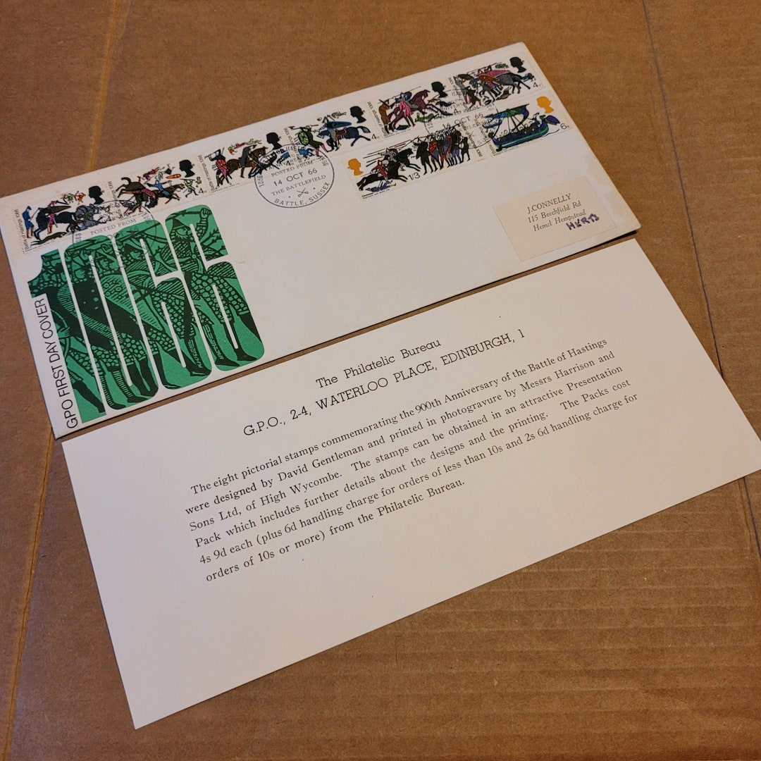 GPO First Day Letter- 1966 Battle of Hastings Complete With Original ...