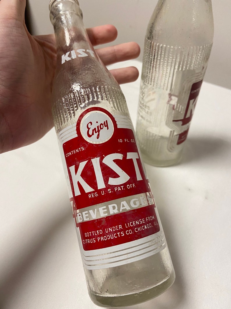 Pair of Antique 1950's Kist Beverages Soda Bottles - Etsy