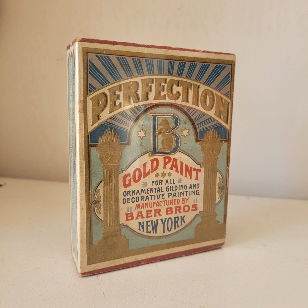 RARE- Baer Bros. Perfection Gold Paint Box- Vintage - Etsy