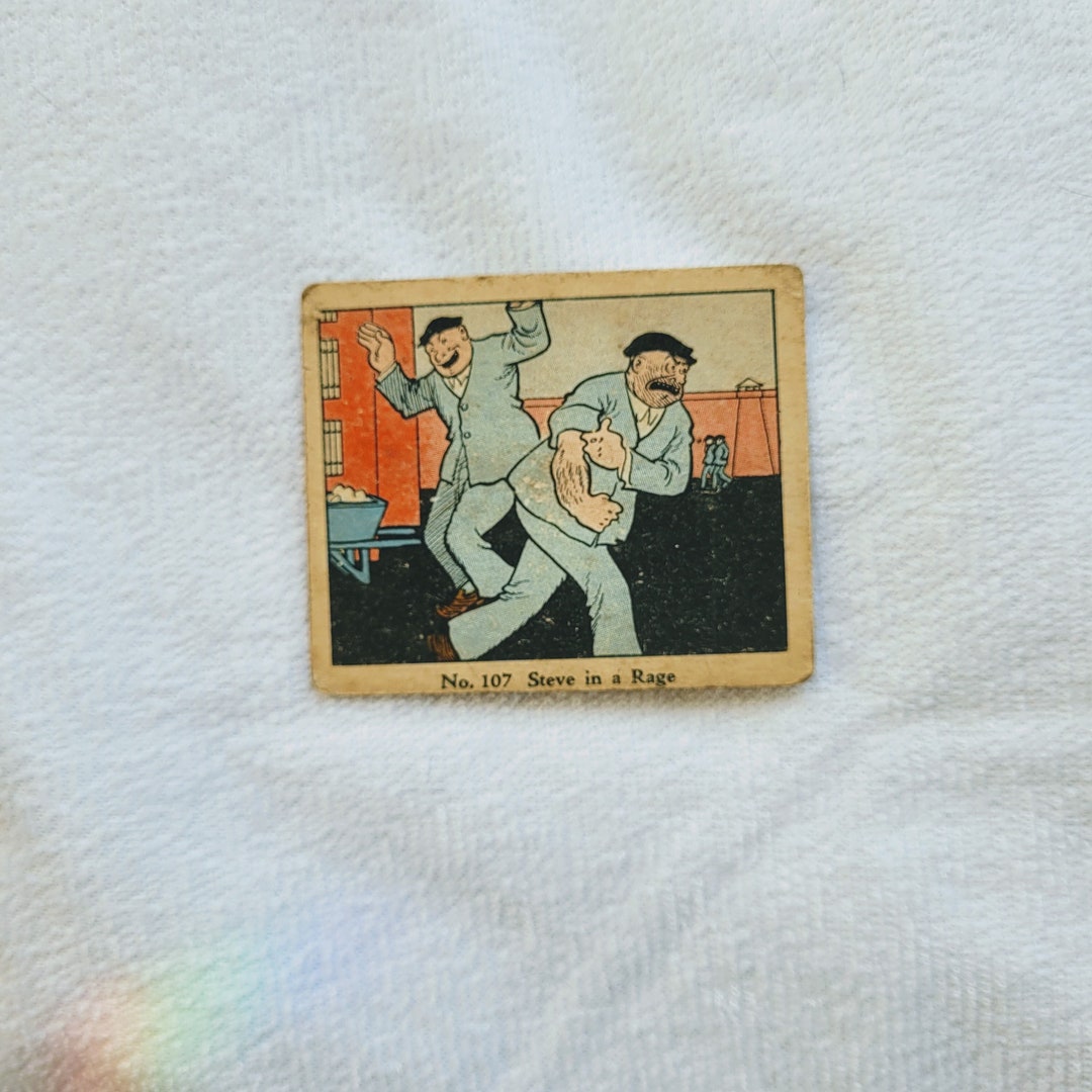 1937 Dick Tracy Caramel Candy Cards, No 107 Steve in a Rage - Walter ...