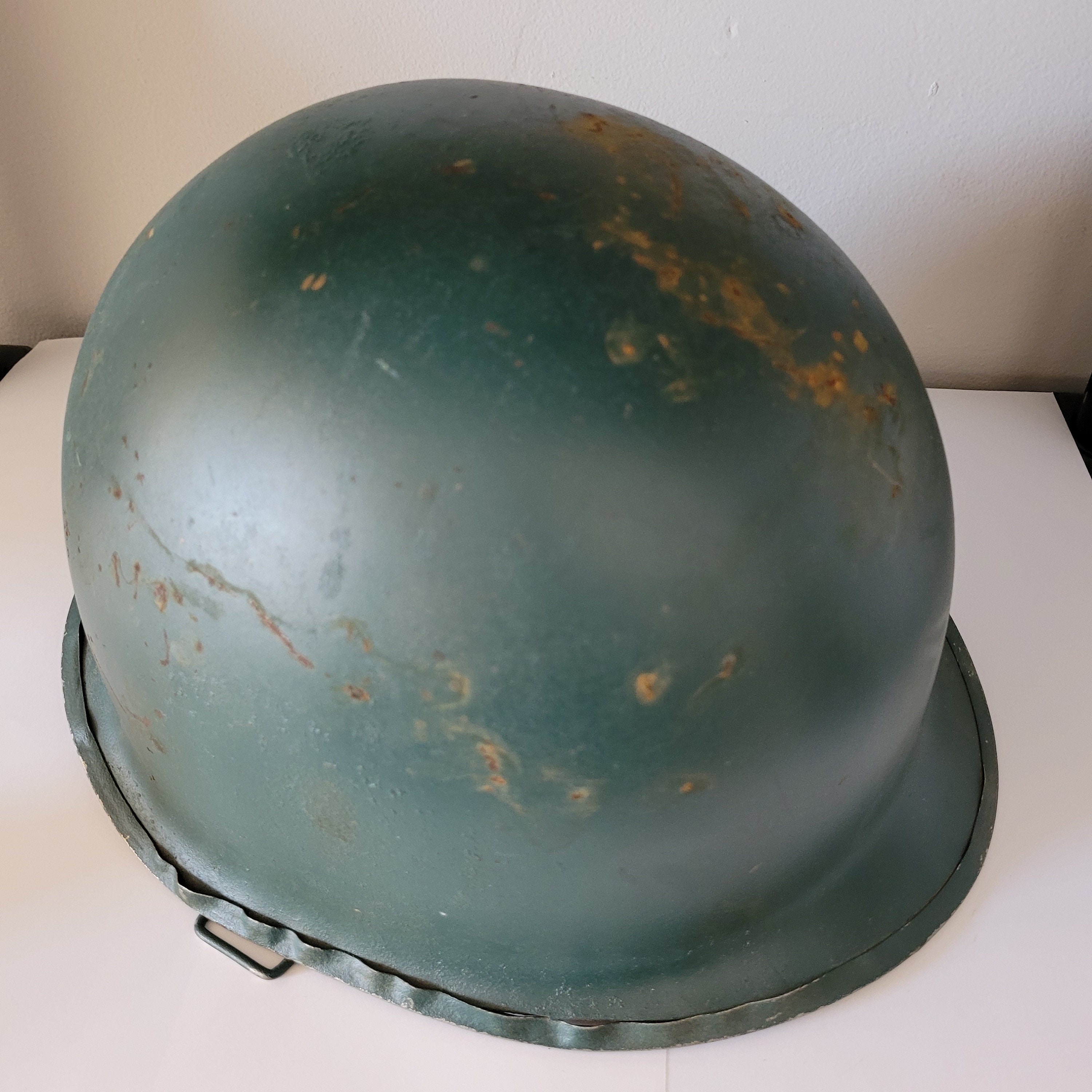 Vintage 1960s Metal Vietnam Era US Army Helmet No Liner, M1 Steel Pot ...