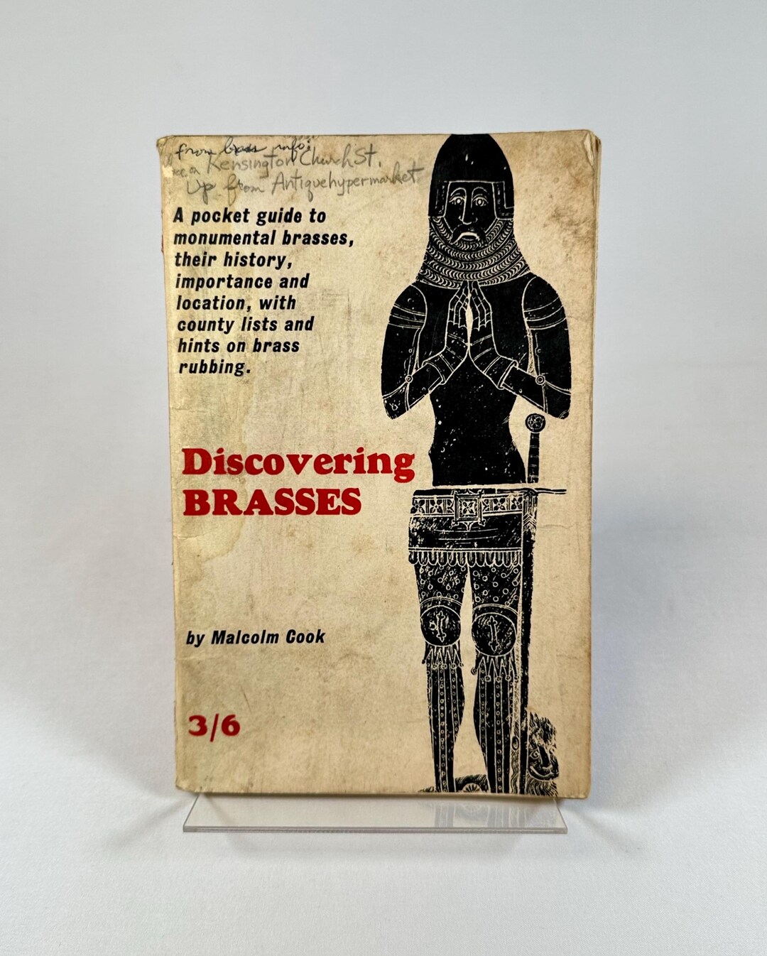 Vintage 1968 Discovering Brasses — by Malcolm Cook — Vintage Paperback ...
