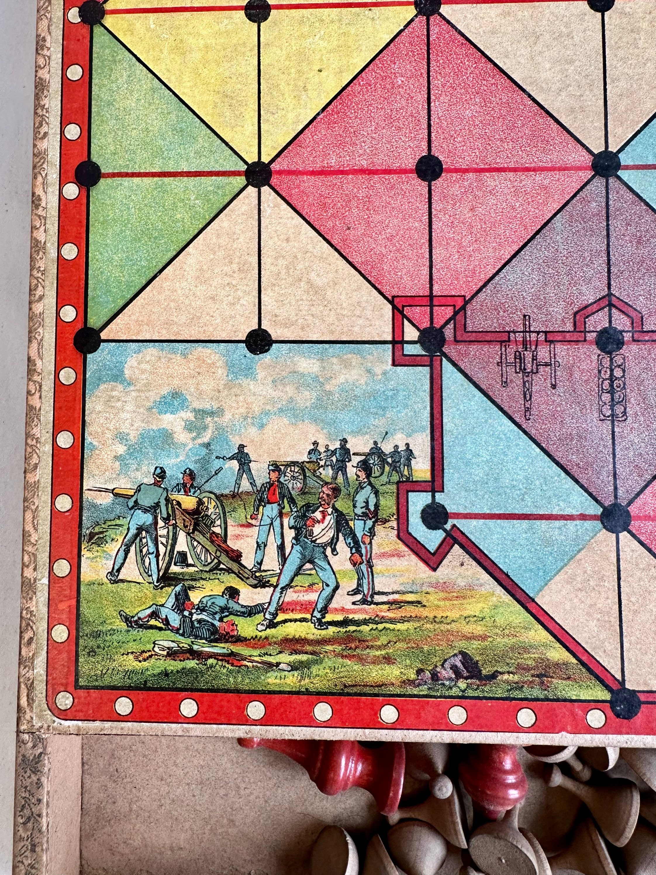 Antique 1895 Parker Brothers "hold the Fort" Board Game - Etsy