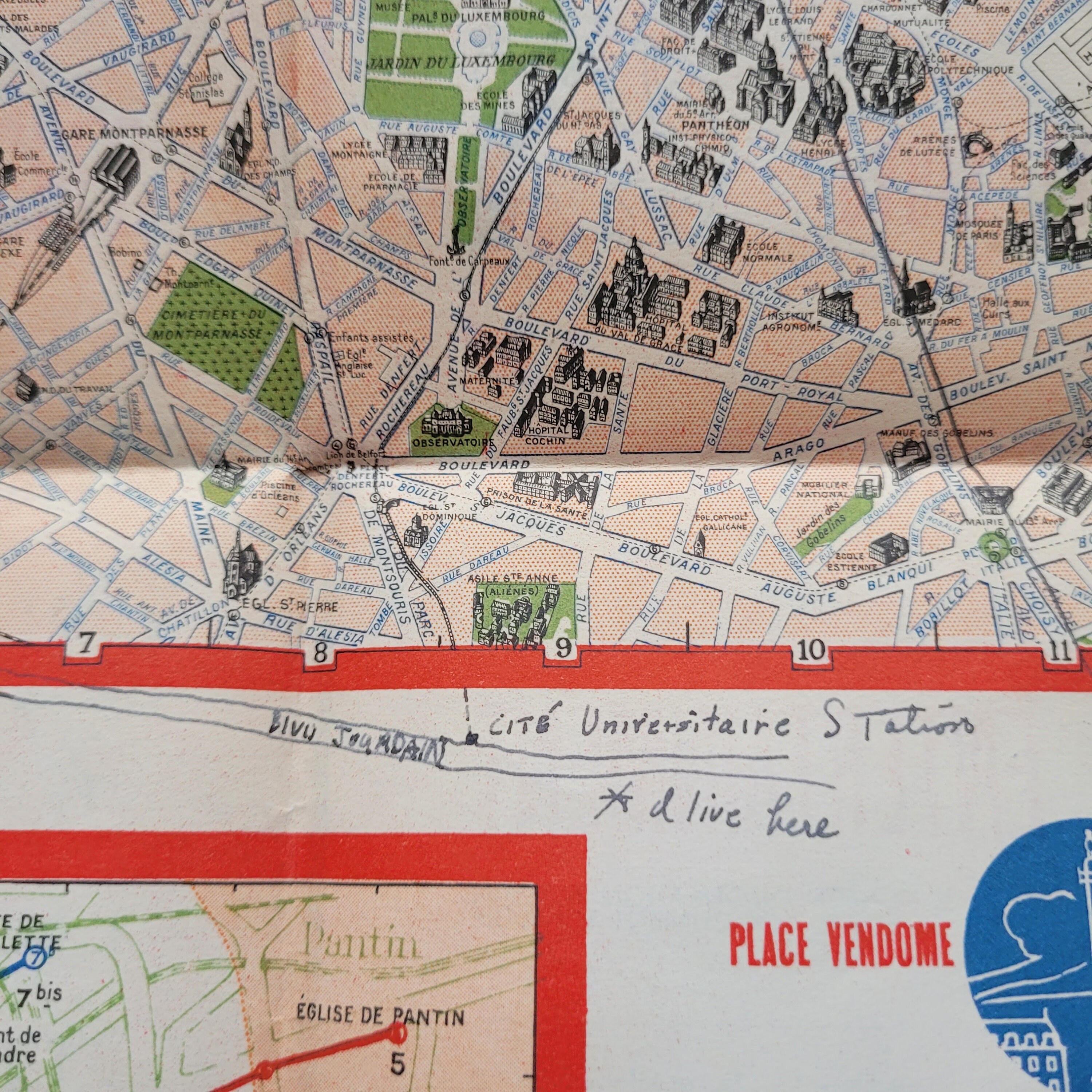 Guide for Leave Troops Folding Map of Paris WW2 - Etsy