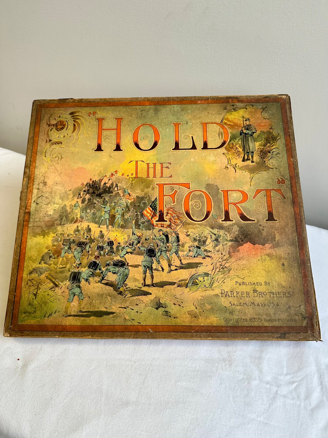 Antique 1895 Parker Brothers "hold the Fort" Board Game - Etsy