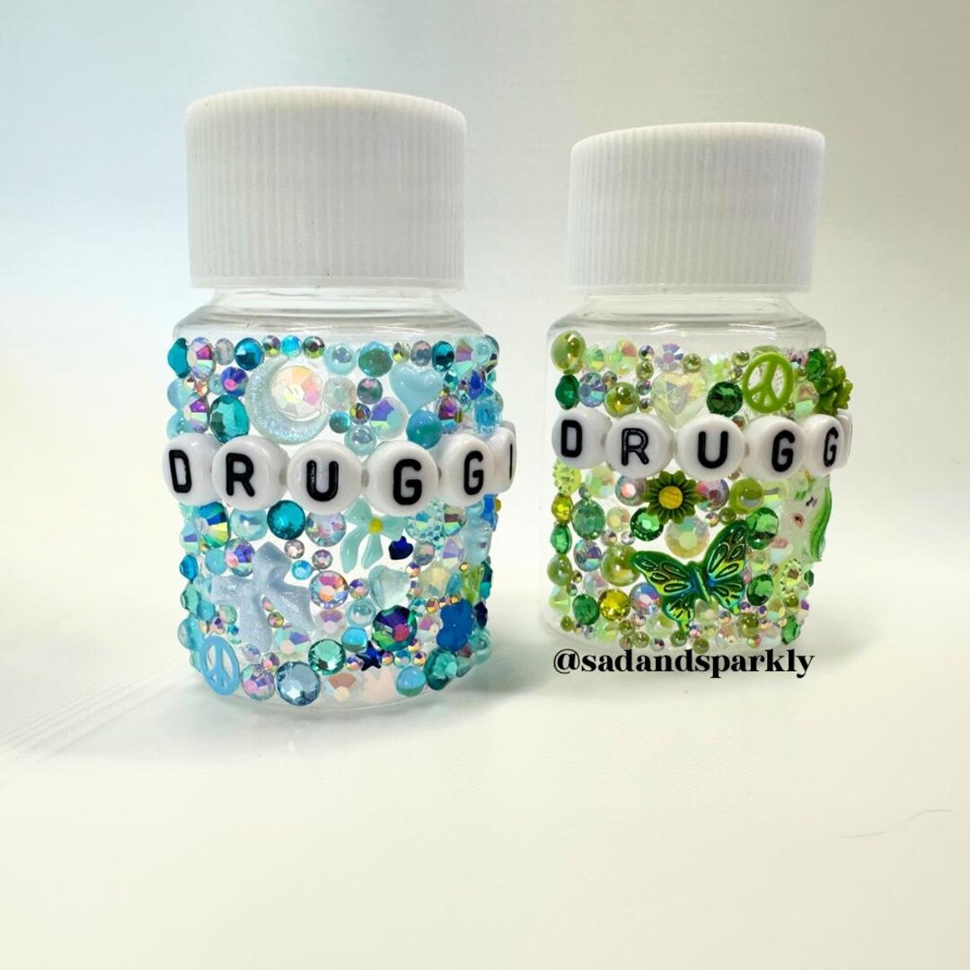 Bedazzled Mini Bottle: Reusable 20ml Travel Container - Etsy