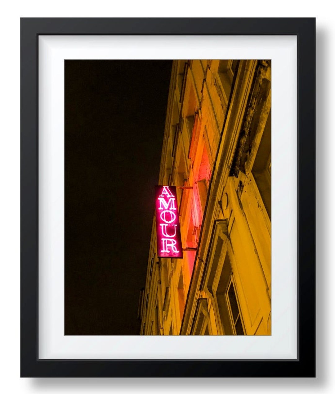 Hotel Amour (paris, France) Neon Sign Photograph Print - Etsy