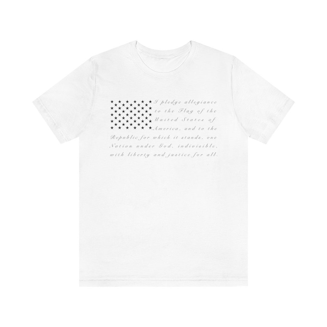 Pledge of Allegiance, Patriotic T Shirt, Unisex Tee Shirt - Etsy