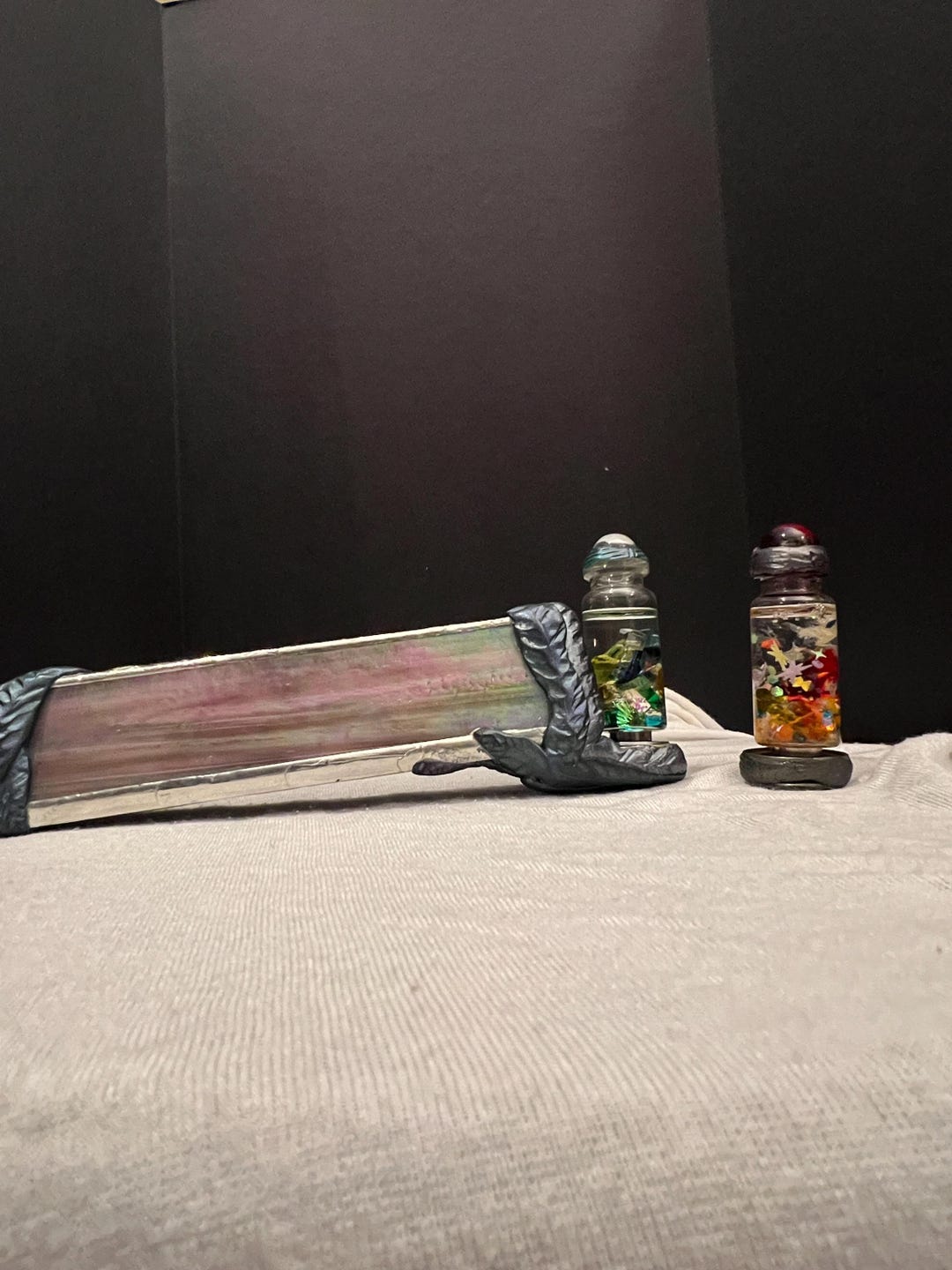 Magnet Jar Kaleidoscope, Two Glass Oil Jars, Jar Stand, Lead-free ...