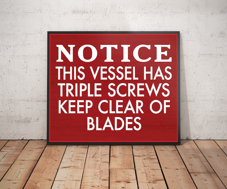 Titanic Olympic Britannic Stern Notice Replica Nautical Wall Art Print ...
