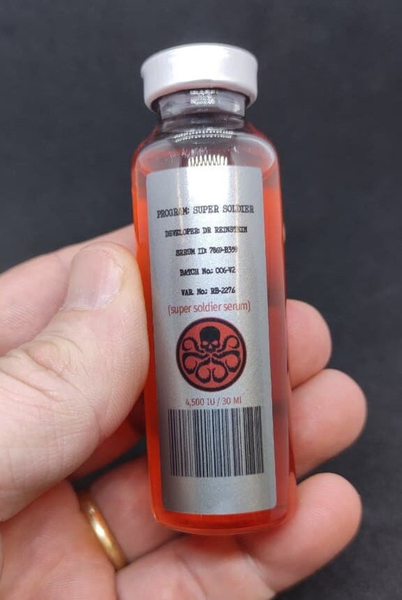 Marvel Comics Marvel Movies Hydra Super Soldier Serum - Etsy UK
