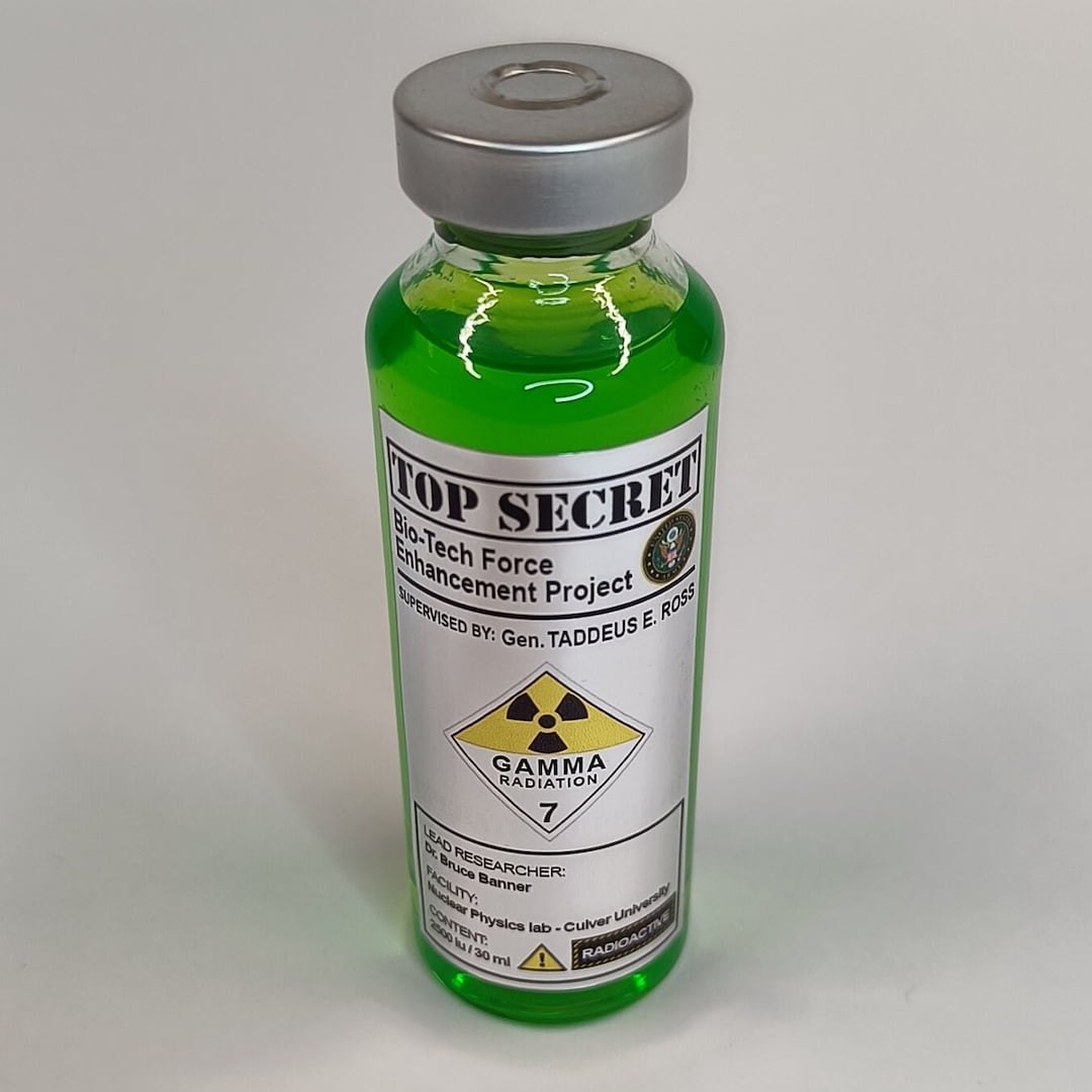 Hulk Enhanced Super Soldier Serum V2 / Marvel Accesorios De Suero - Etsy