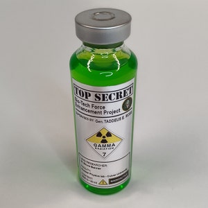 Hulk Enhanced Super Soldier Serum V2 / Marvel Accesorios De Suero - Etsy