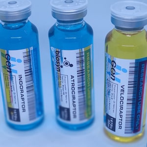 Jurassic Park/jurassic World DNA Sample Vial Prop - Ingen & Biosyn - Etsy