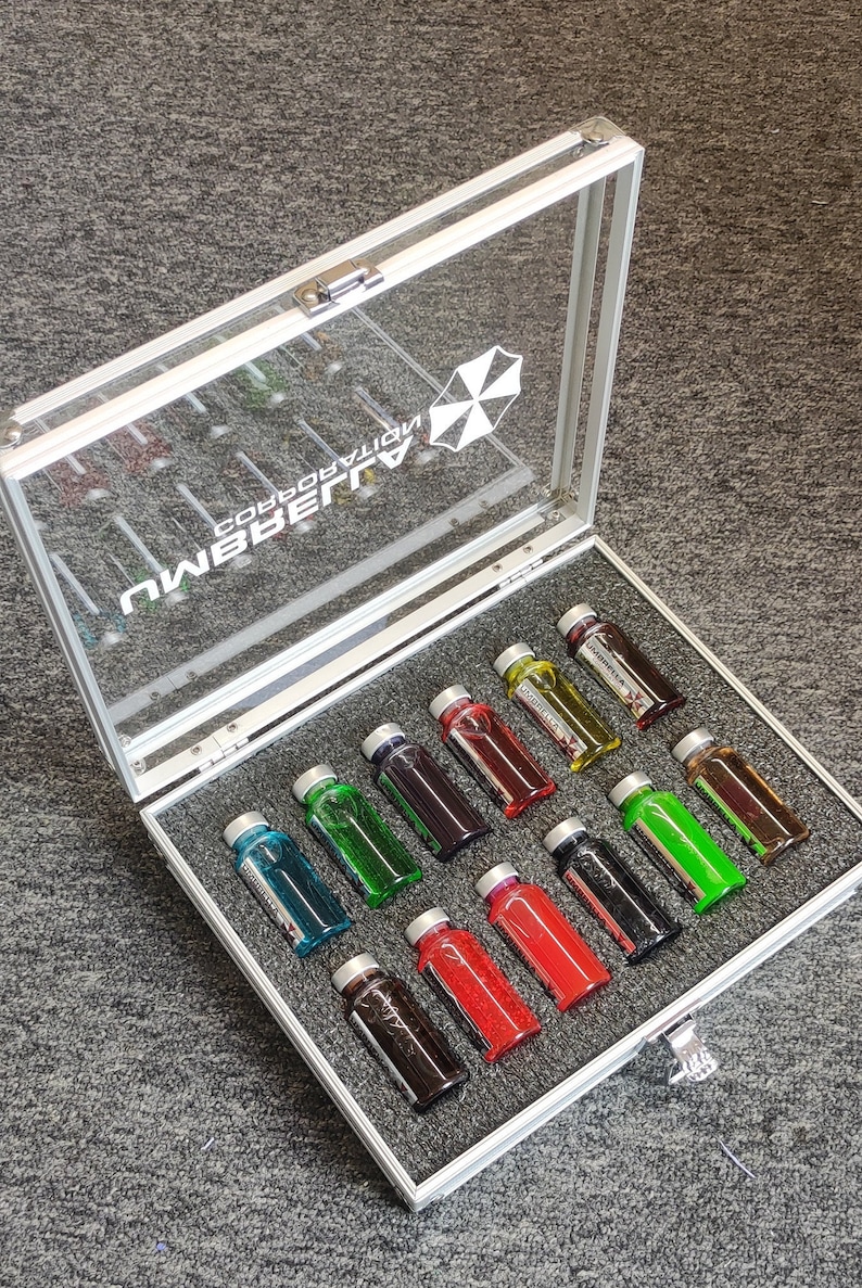Resident Evil Umbrella Corporation Vial Set - Cosplay Prop Replica - Etsy